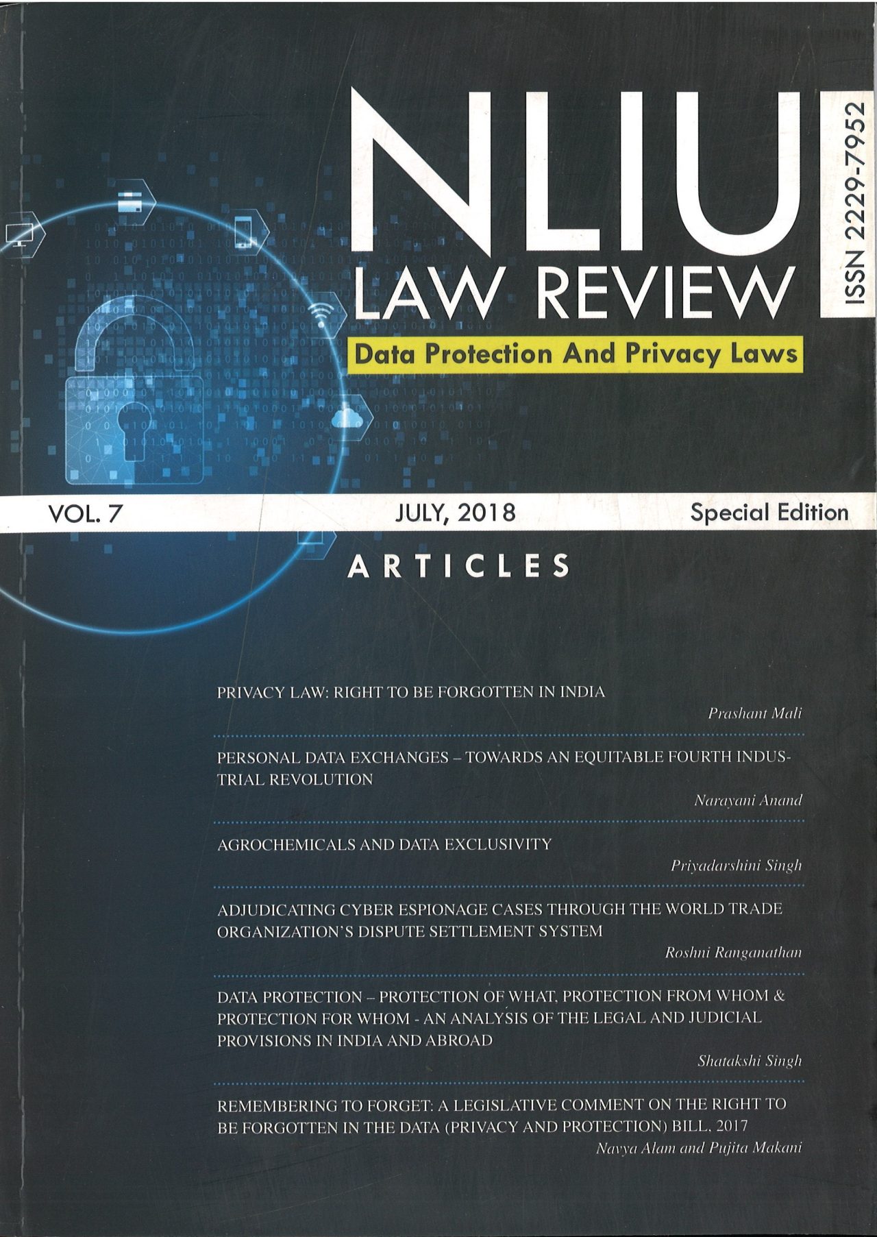 NLIU Law Review | The National Law Institute University Bhopal