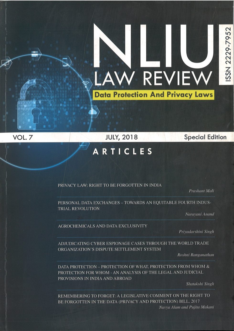 NLIU Law Review | The National Law Institute University Bhopal