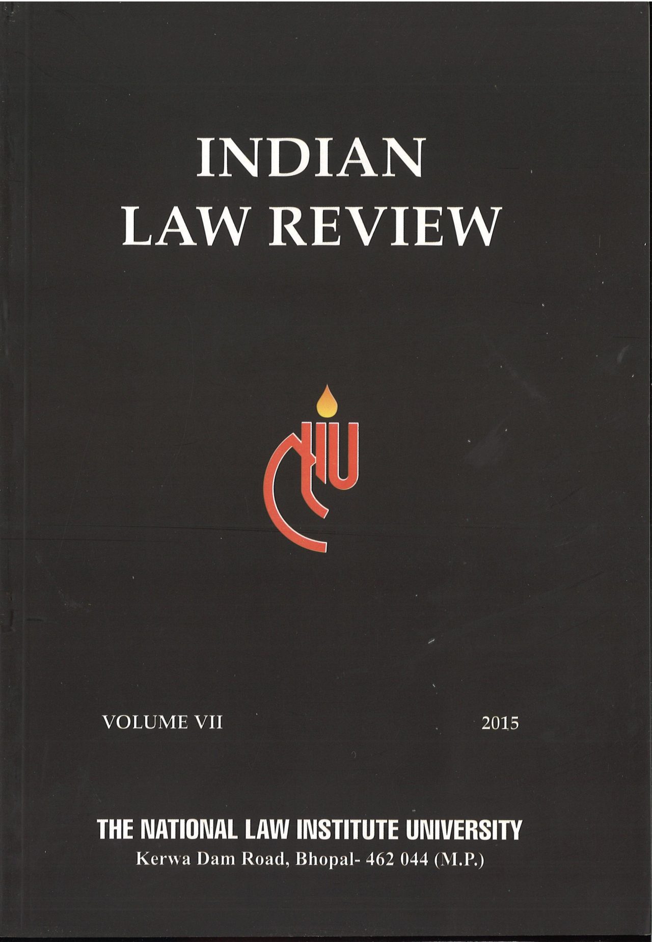 Indian Law Review | The National Law Institute University Bhopal